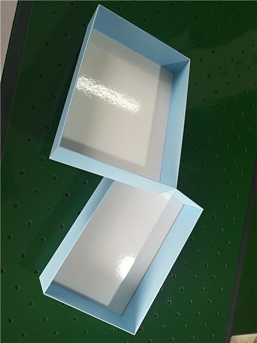 Cardboard Rigid Box Stapling Machine / PLC Control Machine High Efficiency 2