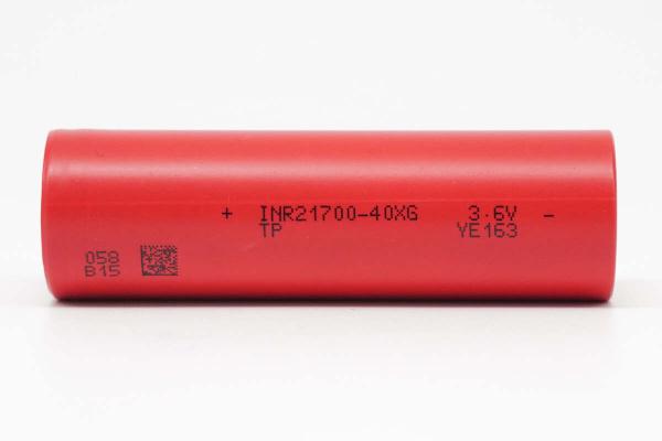 Quality Tenpower INR21700-40XG 4000mah Lithium Ion Battery 12A Low Impedance Full Tab Cell for sale