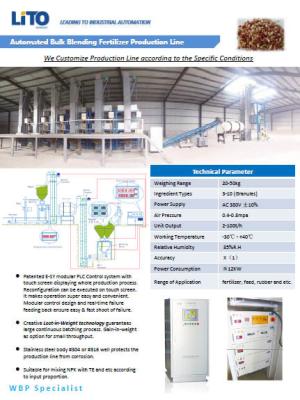 China NPK Equipment, Automated Bulk Blending Fertilizer Production Line, Granules for sale