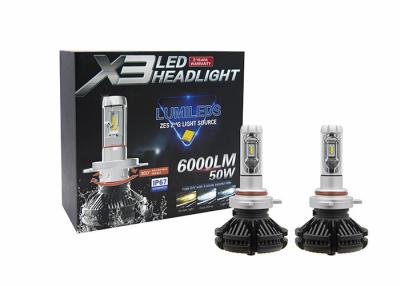 Cina La luce automatica dell'automobile del faro 50W 6000LM dell'automobile principale Philips X3 9005 principale funziona la lampada della testa della luce in vendita
