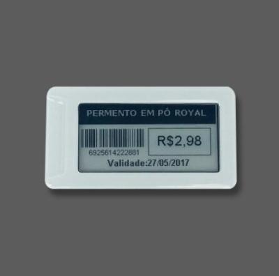 China supermarket digital price tag colorful LCD screen and customized for plastic frame color for sale