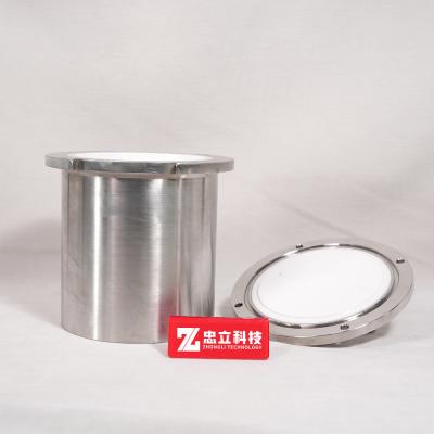 Cina 250ml 100mm Vacuum Ball Mill Jar pot accessori per laboratorio duro in vendita