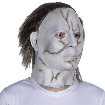 Cina maschere bianche del costume di film del fronte di 20*33cm, Michael Myers Latex Mask Scary in vendita
