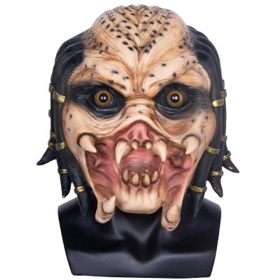 Cina Le maschere cape complete predatori di uso di cosplay, costume spaventoso maschera il latice di gomma 20*33cm in vendita
