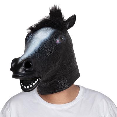 Cina Il lattice animale del cavallo nero maschera Fot la festa in costume di lusso della novità in vendita