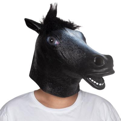 Cina Il lattice animale del cavallo nero maschera Fot la festa in costume di lusso della novità in vendita