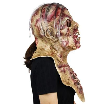 China O látex ensanguentado do zombi dos suportes mascara assustador assustador para o partido do traje à venda