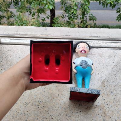 Cina Decorazione strana della scultura terrificante della bambola per il puntello originale dello scaffale per libri del lattice della bambola della statua degli amanti di orrore di idee spaventose del regalo in vendita