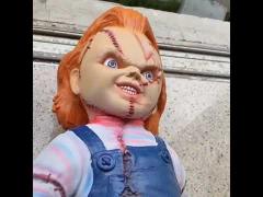 Chuckyの人形のコレクションFigure1の種:スケールのChuckyのレプリカの恐怖置物の子どもだましの善良な人のハロウィンの1本の支柱