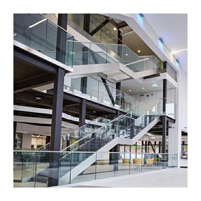 Cina Shoe base fence glass fitting brackets stair railing cost per linear foot in vendita
