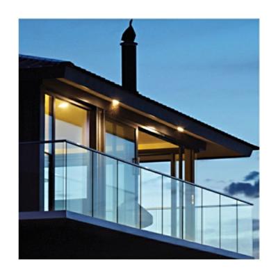 China 6mm aluminium u channel glass banister panels custom balcony railing Te koop