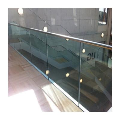 Cina CE 25mm aluminium shoe base glass railing no top rail in vendita