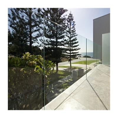 Cina CE 25mm aluminium shoe base glass railing no top rail in vendita