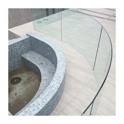 Cina Multilayer aluminium shoe base for glass balustrade staircase glass railing detail in vendita