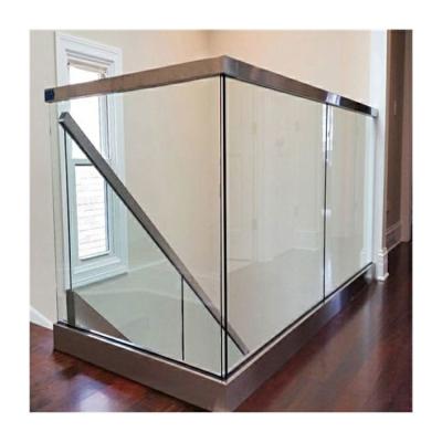 Cina Aluminium u base for glass balustrade exterior glass handrail white patio railing in vendita