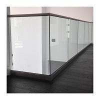 China U base railing veranda glass panels patio border wall for sale