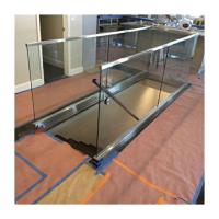 China U base railing veranda glass panels patio border wall for sale