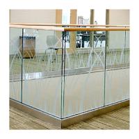 China U base railing veranda glass panels patio border wall for sale