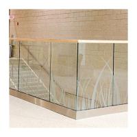 China 6mm aluminium u base glass deck railing systems patio wire railing for sale