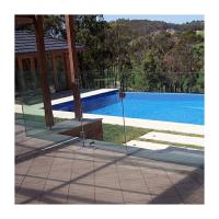 China 6mm aluminium u base glass deck railing systems patio wire railing for sale