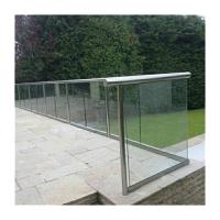 China 6mm aluminium u base glass deck railing systems patio wire railing for sale