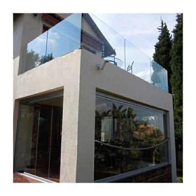Cina Alum u base glass panels for staircases removable balcony railing in vendita