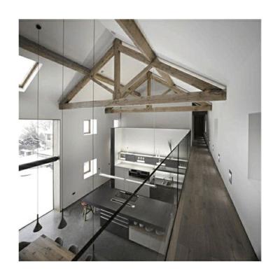 Cina Aluminium double shoe base glass stair railing systems covered patio with privacy wall in vendita