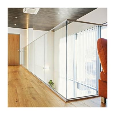 Cina Aluminium double shoe base glass stair railing systems covered patio with privacy wall in vendita
