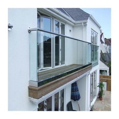 Cina U channel fence glass brackets suppliers inside balcony railing in vendita