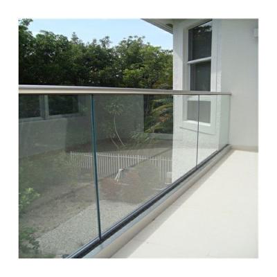 China Aluminium u channel for glass frameless glass balustrade uk staircase balcony à venda