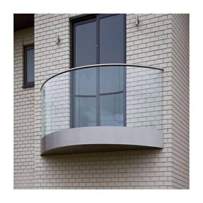 China 15mm u channel glass clamps price glass balcony railing cost à venda