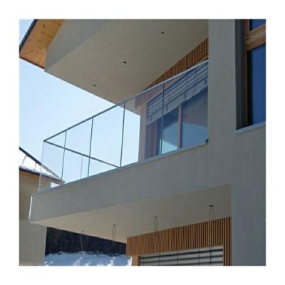 China Aluminium u base price glass railing design for balcony glass balcony near me à venda