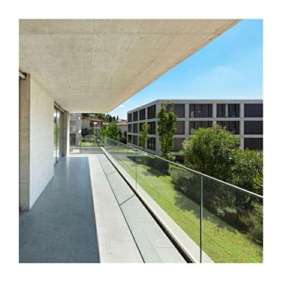 China Brushed aluminum u channel ss glass bracket balcony fence panels à venda