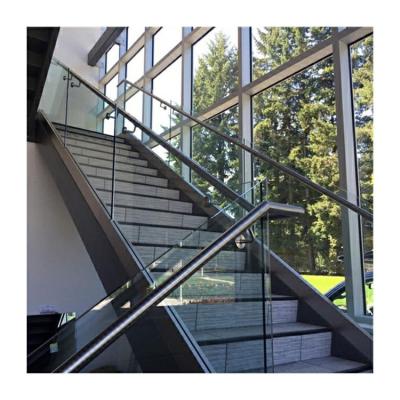 China Aluminium channel for glass panel fittings tension wire stair railing à venda