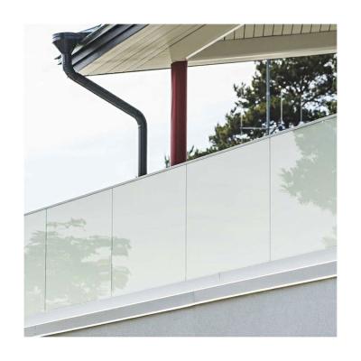 Cina U channel glass railing glass balustrade railing balcony handrail in vendita