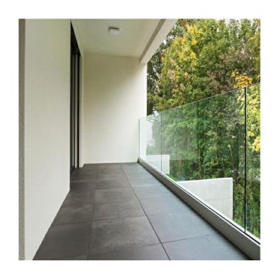 Cina U channel glass railing glass balustrade railing balcony handrail in vendita