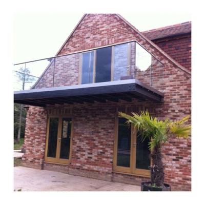 China Glass u base stainless glass banister price modern balcony balustrade à venda
