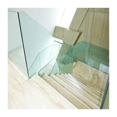 China Aluminium u channel for glass balustrade frameless glass railing cost graspable handrail for deck stairs à venda