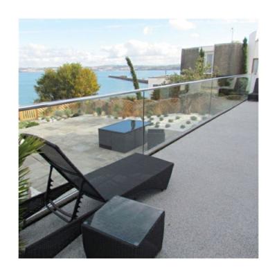 Китай Fence u base glass balustrade supports terrace with glass railing продается