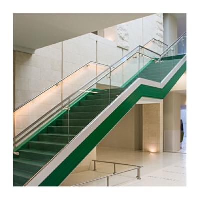 Китай 8mm aluminium u base glass staircase brackets for glass panels metal deck stair railing продается