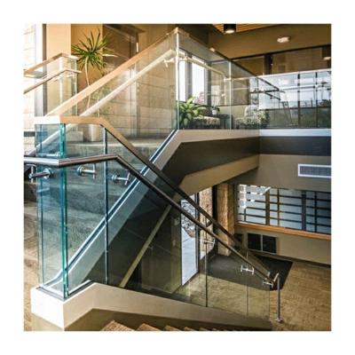 Китай Aluminium shoe base price balcony frameless glass wire stair railing продается