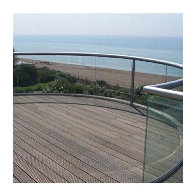 China Shoe base for 10mm glass stair balustrade kit modern baluster design for terrace Te koop