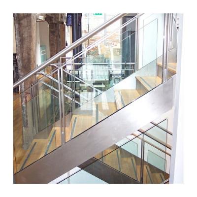 China Aluminium channel glass balustrade regulations outdoor stair spindles Te koop