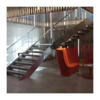 China Shoe base railing frameless glass railing thickness composite stair railing for sale