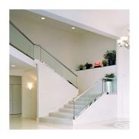 China Shoe base railing frameless glass railing thickness composite stair railing for sale
