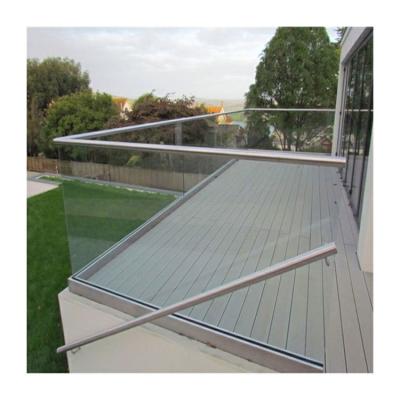 China U channel glass railing glass balcony railing porch railing near me Te koop