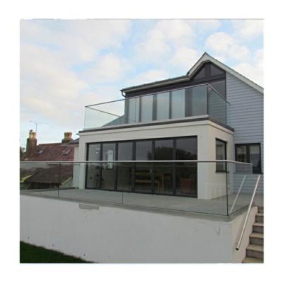 China U channel glass railing glass balcony railing porch railing near me Te koop