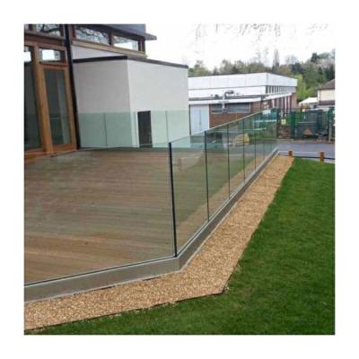 China U base for fence frameless glass clamp railing system stainless railings for terrace à venda