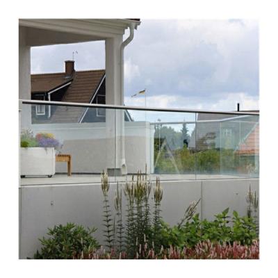 中国 Fencing u base glass brackets for stairs terrace privacy fence 販売のため