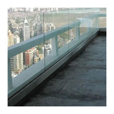 Cina U channel for 10mm glass frameless glass railing system roofing rails in vendita